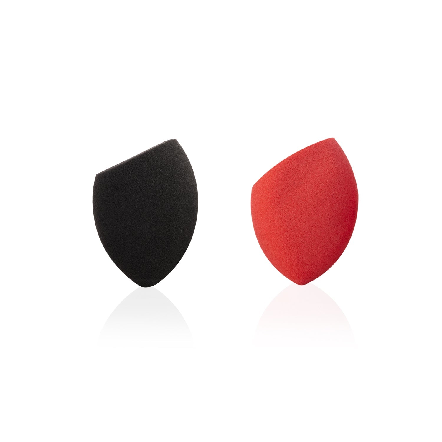 Pac Cosmetics Mini Sponge Set (Olive Cut) (Black, Red) (2 Pc)