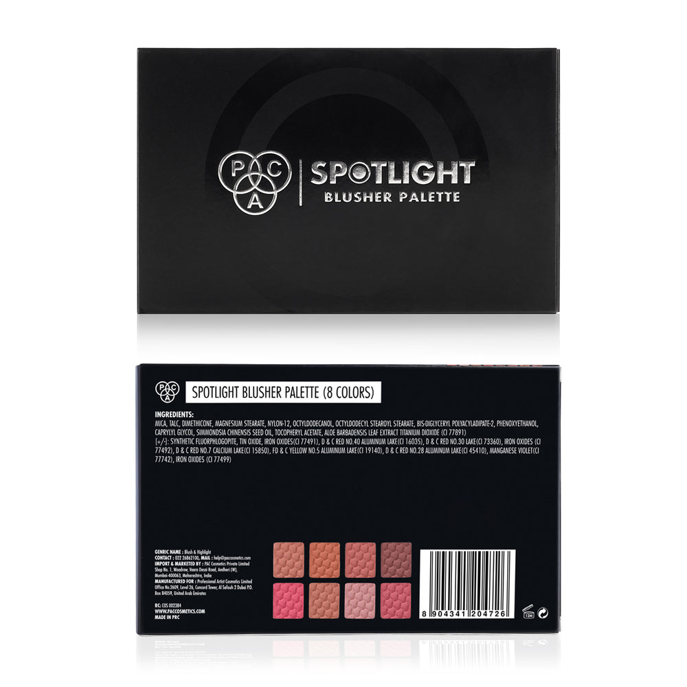 PAC Spotlight Blusher Palette X8 | Best Blush Palette