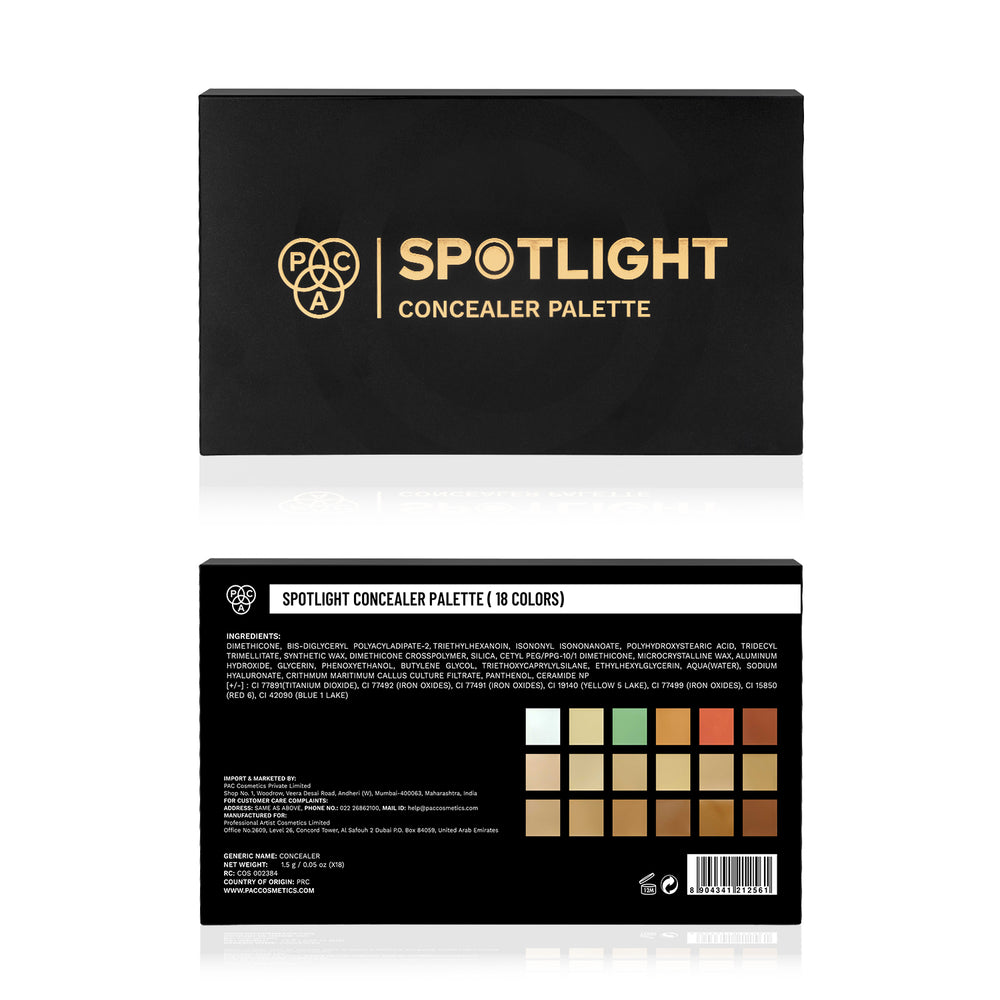 Pac Cosmetics Spotlight Concealer Palette (18 Colors)