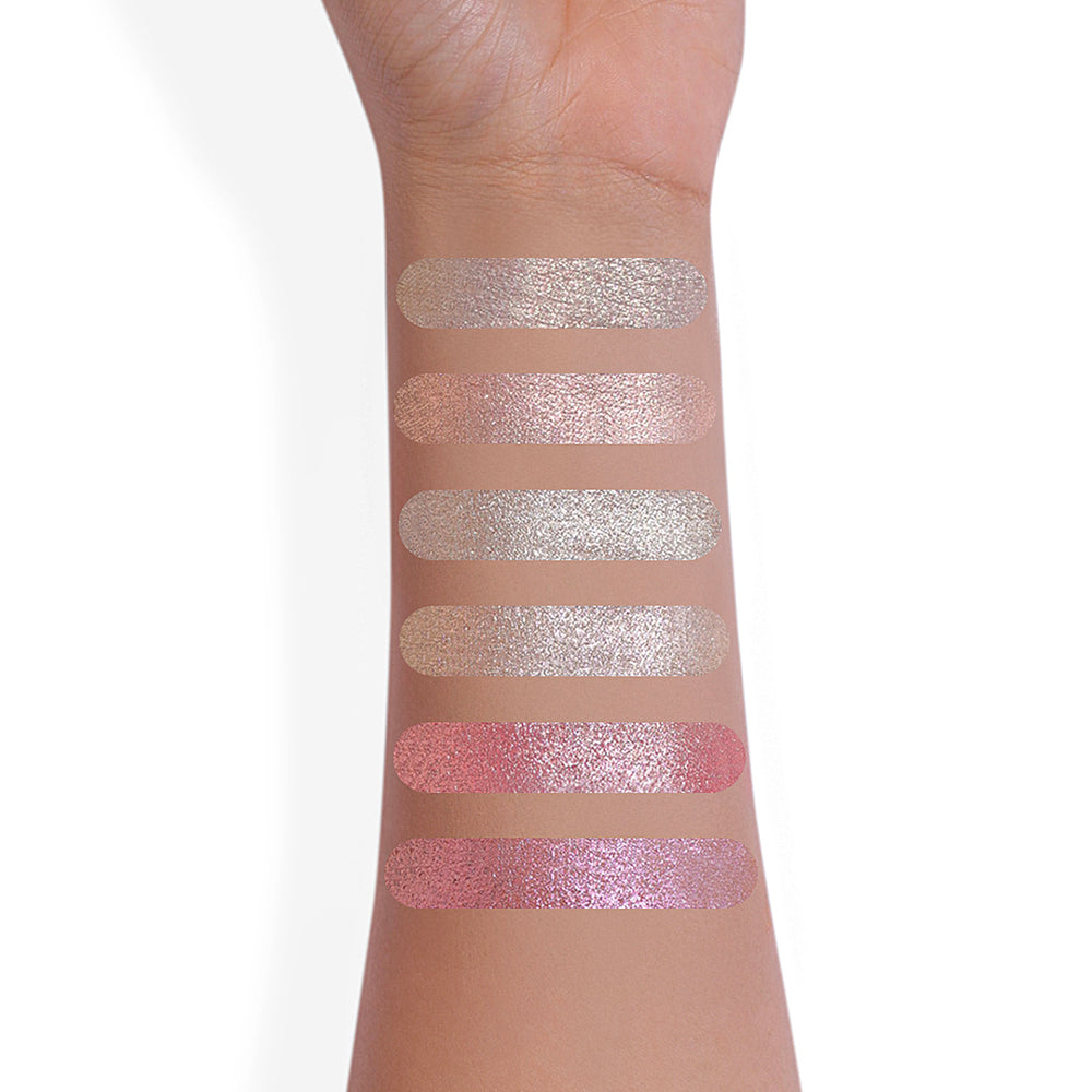 Pac Cosmetics Spotlight Duo Chrome Highlighter Palette (6 Colors)